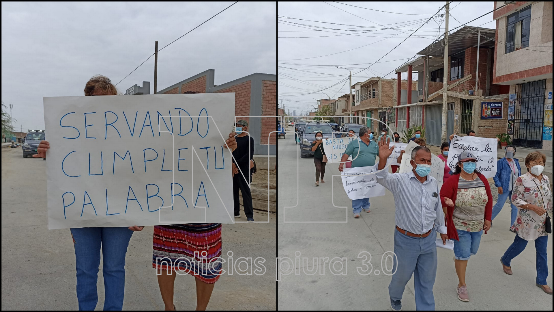 Piura: moradores de Enace protestan por obra en ejecución de pistas y ...
