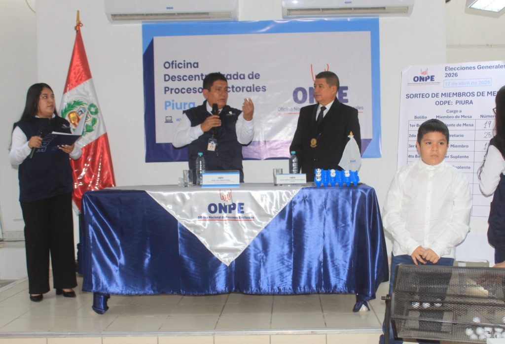 ODPE Piura sortea 7 956 miembros de mesa para elecciones 2026 ...
